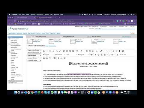 AppointmentPlus Customizable Notifications