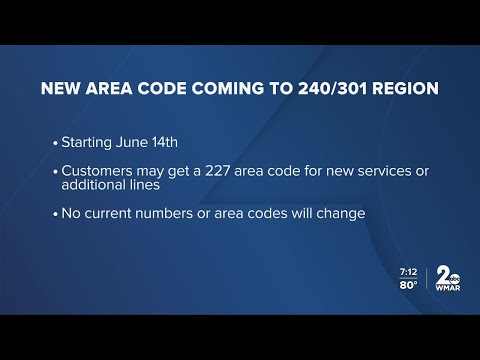 Maryland adding new 227 area code to supplement 240 & 301 phone numbers