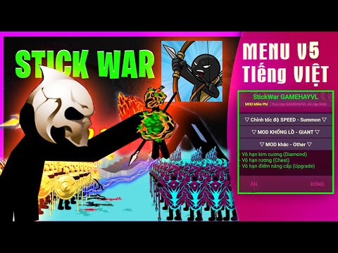 MOD SUMMON, UNLIMITED GEMS, GIANT CUSTOM - STICK WAR LEGACY MENU, NO KEY