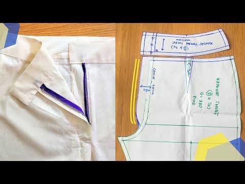 HOW TO: MAKE TROUSER WAISTBAND & FRONT ZIPPER FLY PATTERNS | KIM DAVE