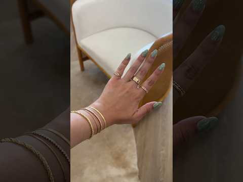 A solid gold stack we love. Create yours with us in store or online at gorjana.com 💗 #jewelry