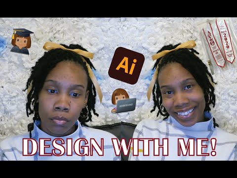 Graphic Design Mock Up | Design for CRICUT | Watch me design my Graduation Stole 👩🏽💻 | Custom Sash