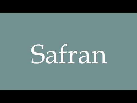 How to Pronounce ''Safran'' Correctly in French