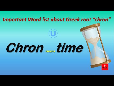 "Chron" Root Words List | U Vocab