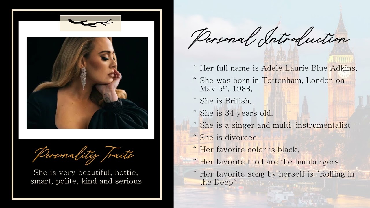 Adele description by Celeste Rodriguez
