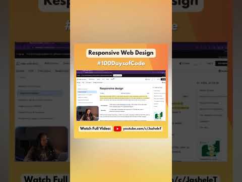 Responsive Web Design (clip) | #100DaysofCode #responsivedesign #CSS #webdevelopment