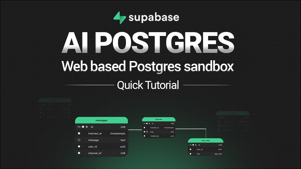 Supabase AI Postgres Sandbox Database (Quick Tutorial)
