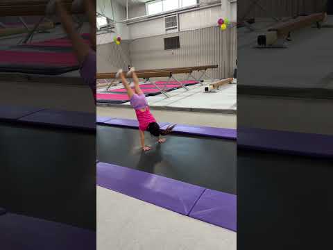 8 year old did 4 back handspring in a row!