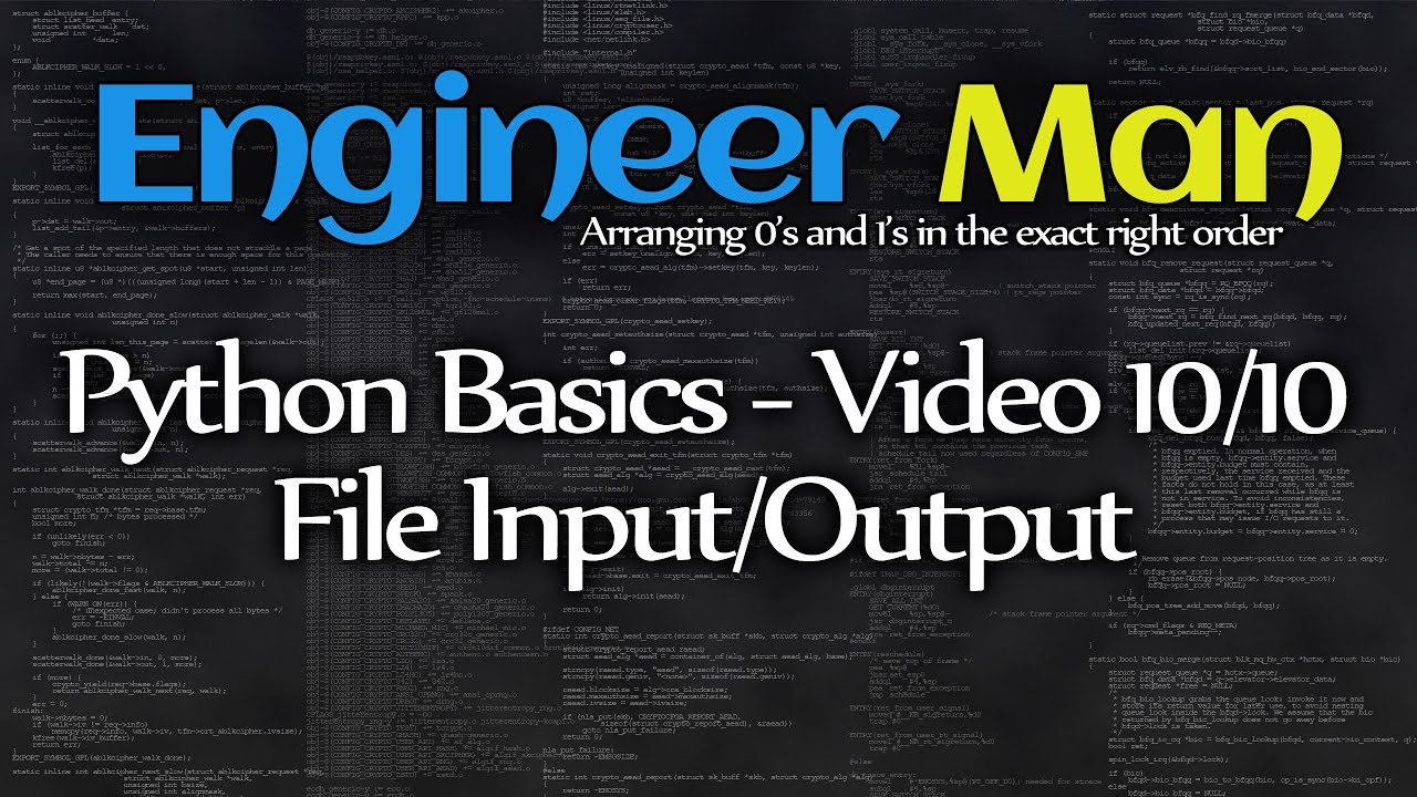 File Input/Output - Python Basics 10/10