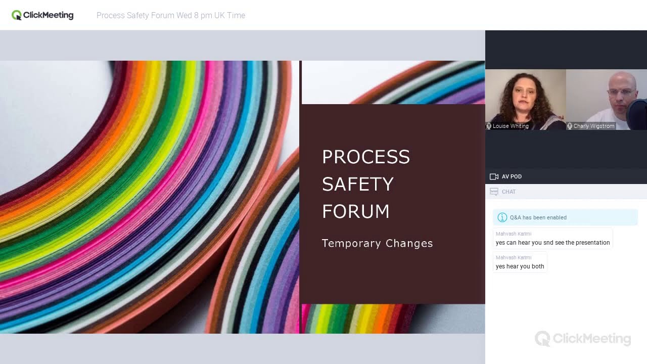 Process Safety Forum - Temporary Changes