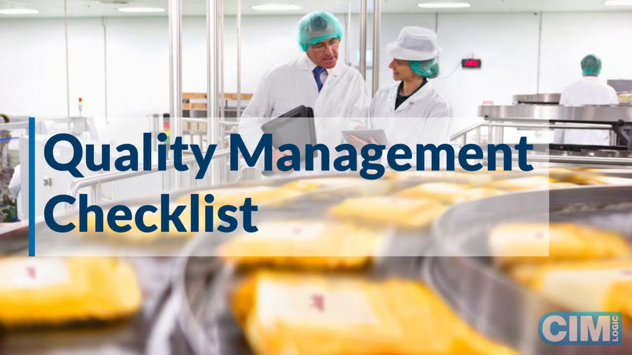 Quality Management Checklist