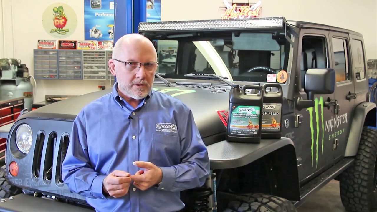 Watch this 2007 Monster Energy Jeep conversion to Evans Waterless Coolant