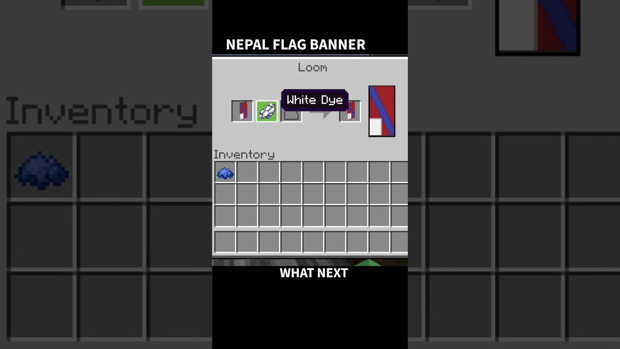 How to make a  Nepal flag in Minecraft