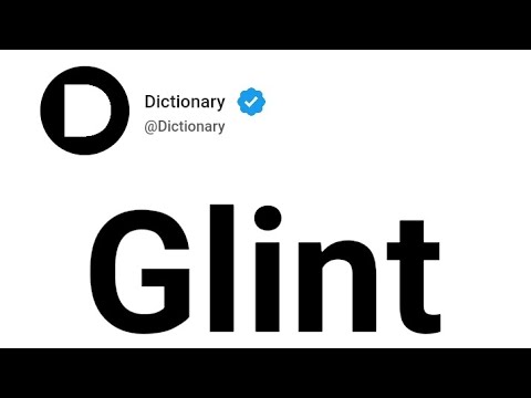 Glint Meaning In English