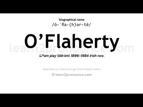 Pronunciation of O`Flaherty | Definition of O`Flaherty