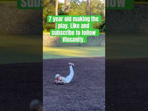 Watch #vinsanity make the play at age 7. #baseball #shortstop #mlb #espn