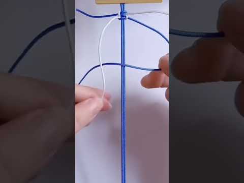How to make a square knot bracelet ~ EASY bracelet for beginner #bracelet #knot #tutorial