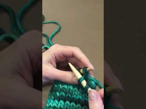 Knitting for beginners—increase—knit into front and back (kfb) of stitch