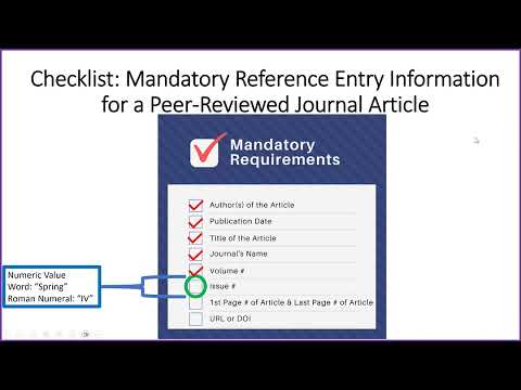 APA Basics: How to Find Peer Reviewed Journal Article Information Needed for a Reference Entry