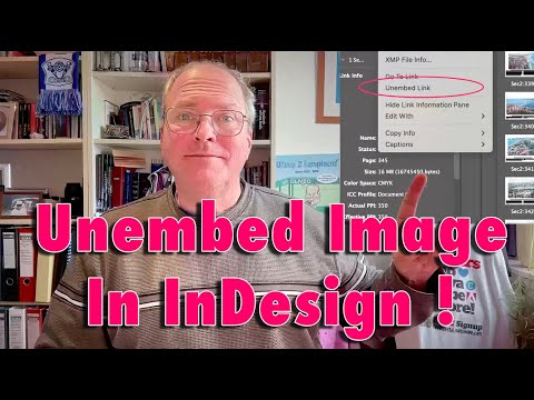How to Unembed an Image in InDesign