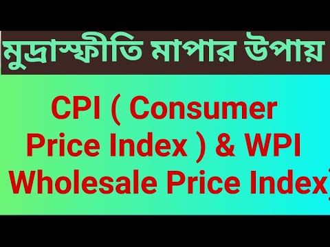 Inflation Measurement | WPI(wholesale price index)& CPI(Consumer Price Index) In Bengali