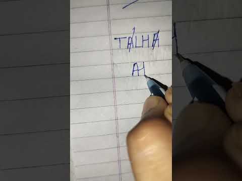 Talha name logo/ #shorts #ytshorts #nameart #namedesign #talhanamelogo