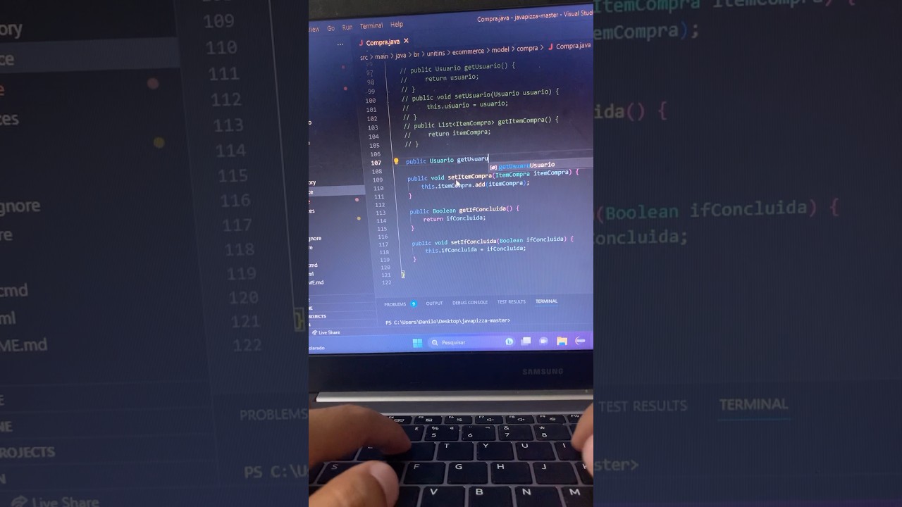 Programando em JAVA no Vscode #shorts
