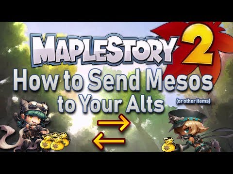 How to Share Money or Gear Across Characters in MapleStory 2 (TL;DW - Use Your Bank)