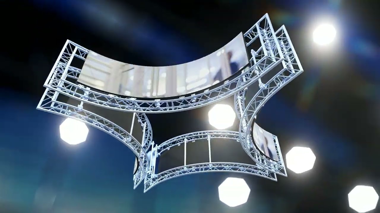 NEO Wave. LED Screen Suspension for exhibition. - NEO Exhibition Stands