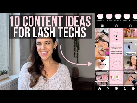 10 Content Ideas For Lash Techs | What To Post On Social Media |