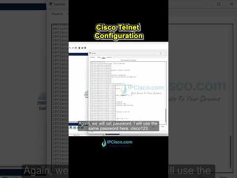 Well Explained Cisco Telnet Configuration!!✨✨✨