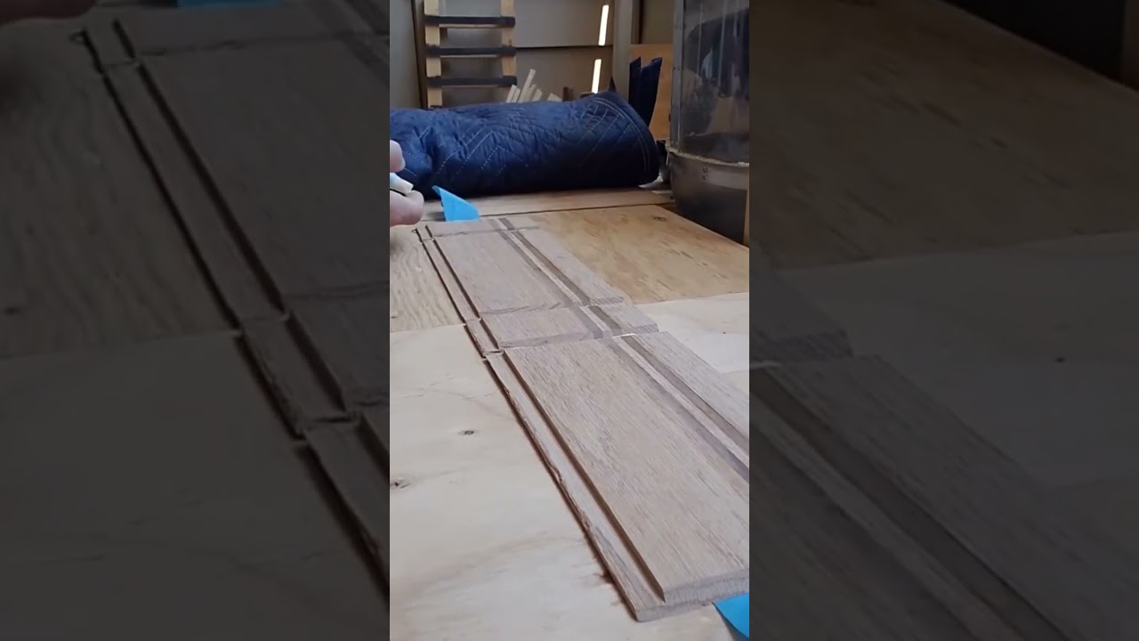 Gluing together Succulent Planter box project