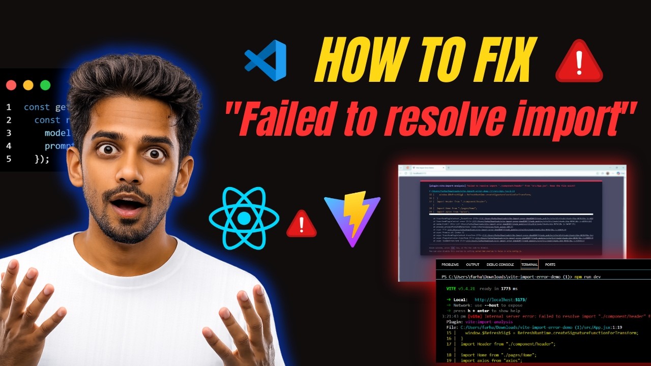How To Fix Failed to Resolve Import in React Vite (5 Common Reasons)