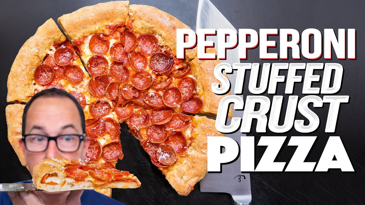 MAKING THE ULTIMATE PEPPERONI STUFFED CRUST PIZZA AT HOME | SAM THE COOKING GUY