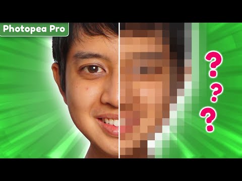 Photopea Tutorial - How to Selectively Pixelate any Image