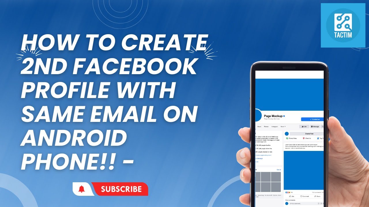 Create 2nd Facebook Profile with Same Email on Android! [2025 New Method]