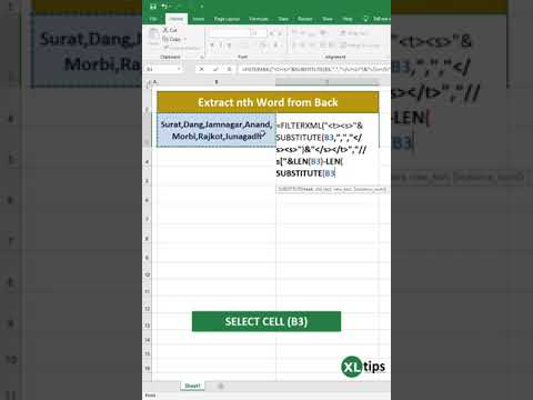 Extract nth Word from Back in Excel: Efficient Techniques and Formulas