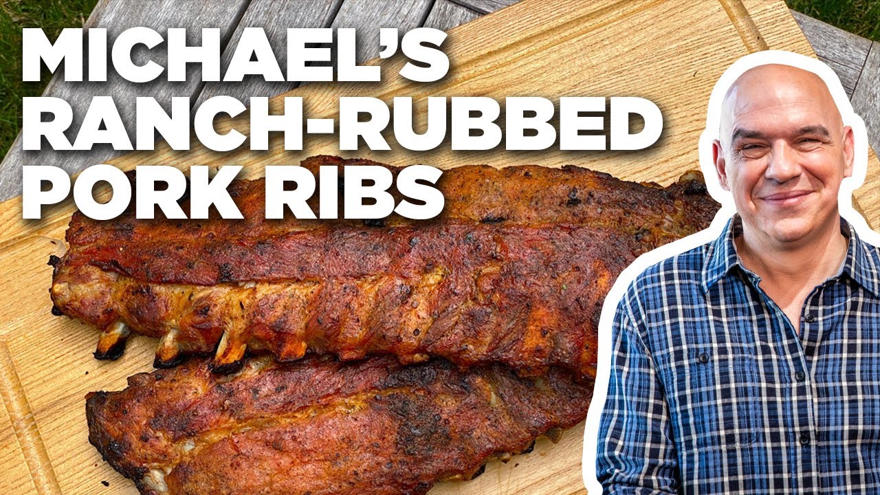 Michael Symon's Ranch-Rubbed Pork Ribs | Symon's Dinners Cooking Out | Food Network