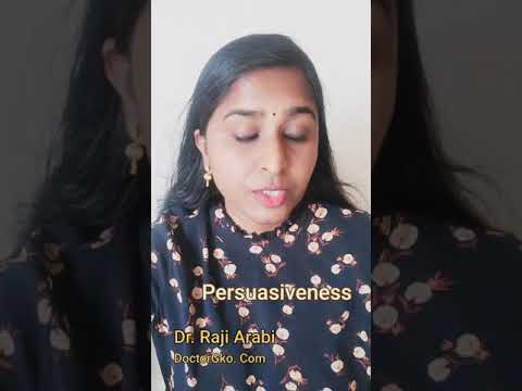 What is Persuasiveness? II Leadership quality II Shorts II Tamil II Dr.Raji Arabi