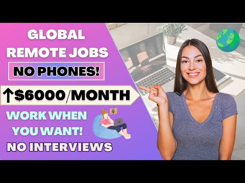 Up to $6000/Month | Remote Work From Home Jobs No Experience 2023 | WORLDWIDE Make Money Online 2023