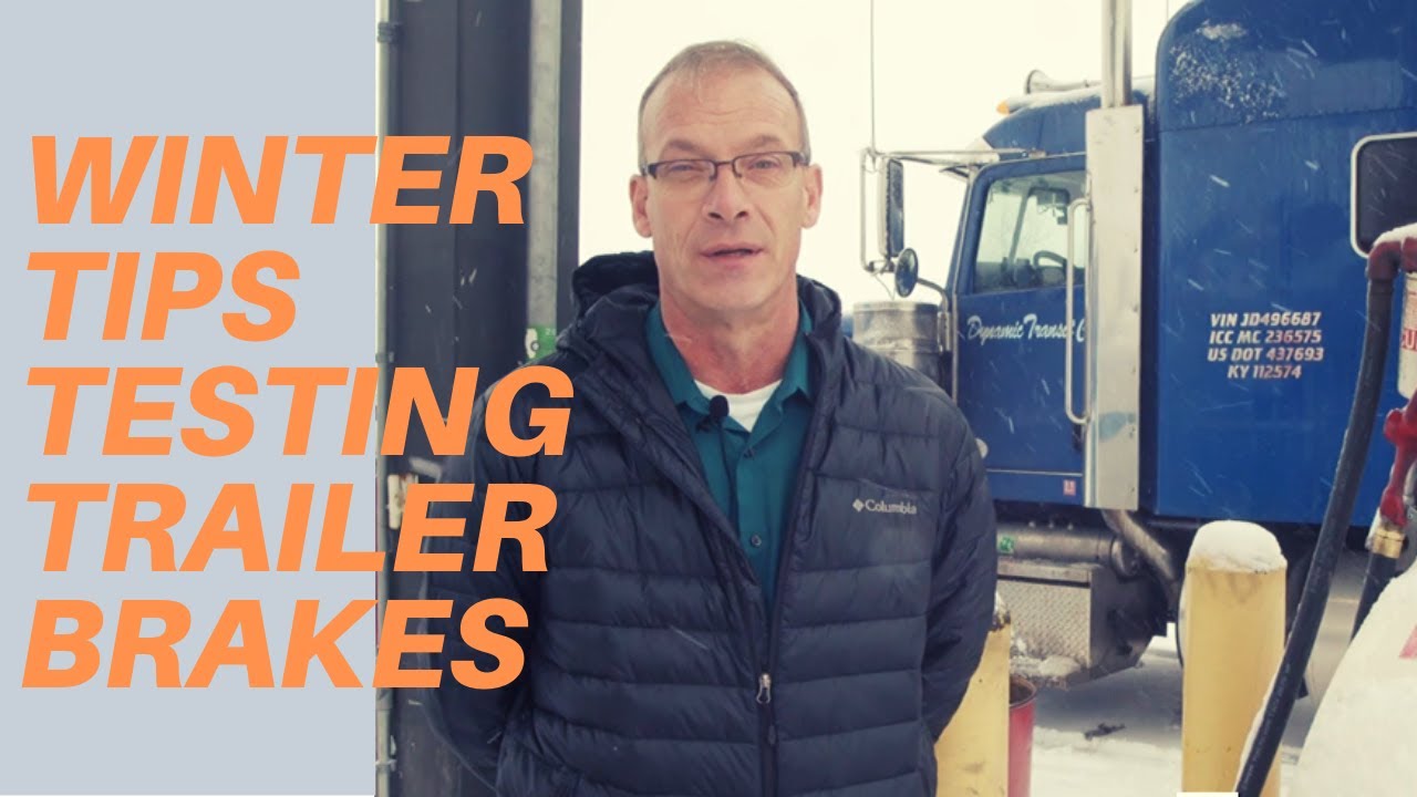 Cold Weather - Checking Trailer Brakes for Locking up