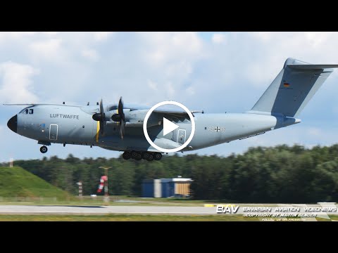 Airbus A400M Atlas - German Air Force 54+37 - touch and go at Manching Air Base