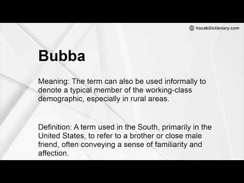 Bubba Meaning