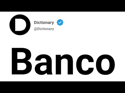 Banco Meaning In English