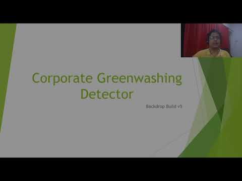 Corporate Greenwashing Detector - Backdrop Build