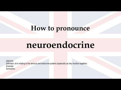 How to pronounce 'neuroendocrine' + meaning