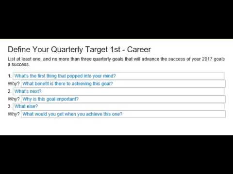 Define Your Quarterly Target 1st