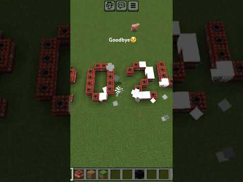 Goodbye😢 2024 #2024 #2025 #minecraft Subscribe #tnt