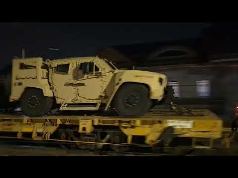 WSOR T004 with repaint SD60M trio and large military cut at Morton Grove