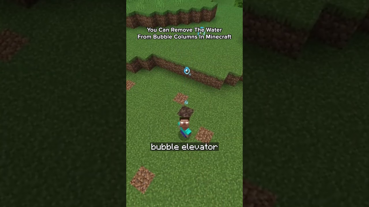 You Can Move The Water From Bubble Columns In Minecraft